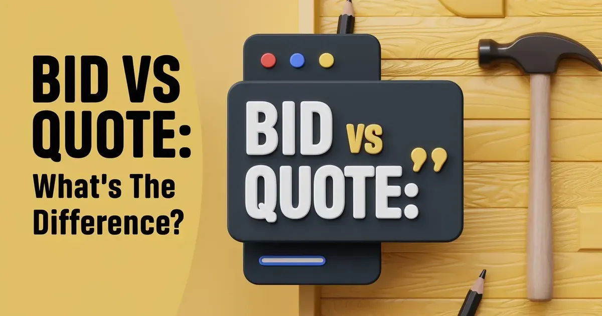 Bid vs Quote: What's the Difference?