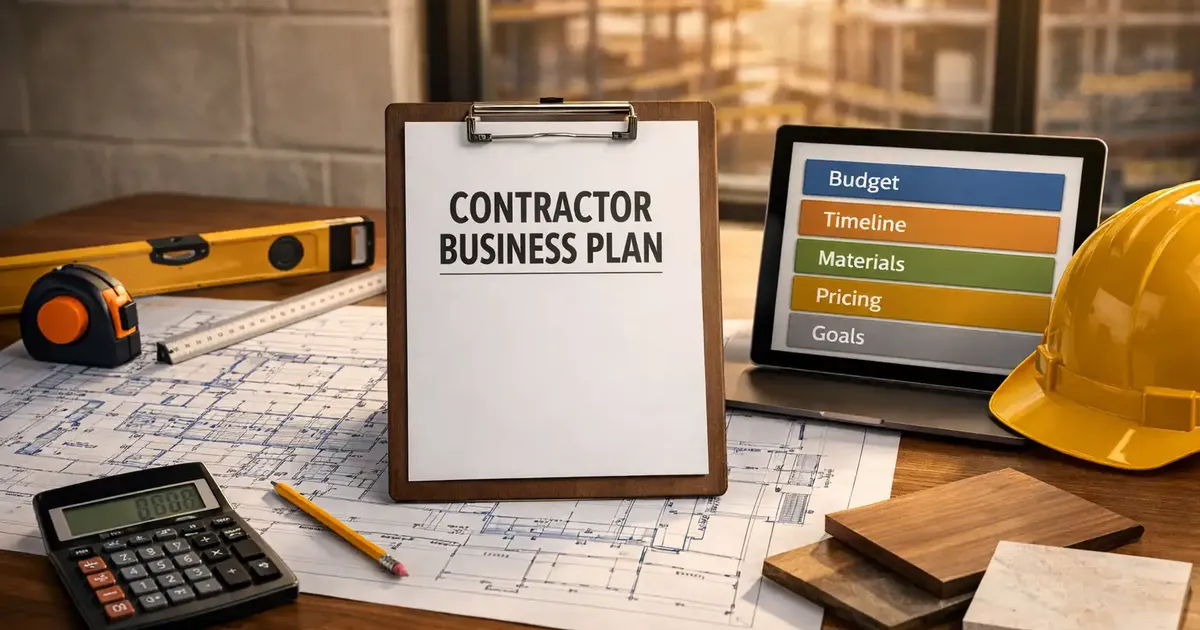 How to Create a Contractor Business Plan (Template Ready)