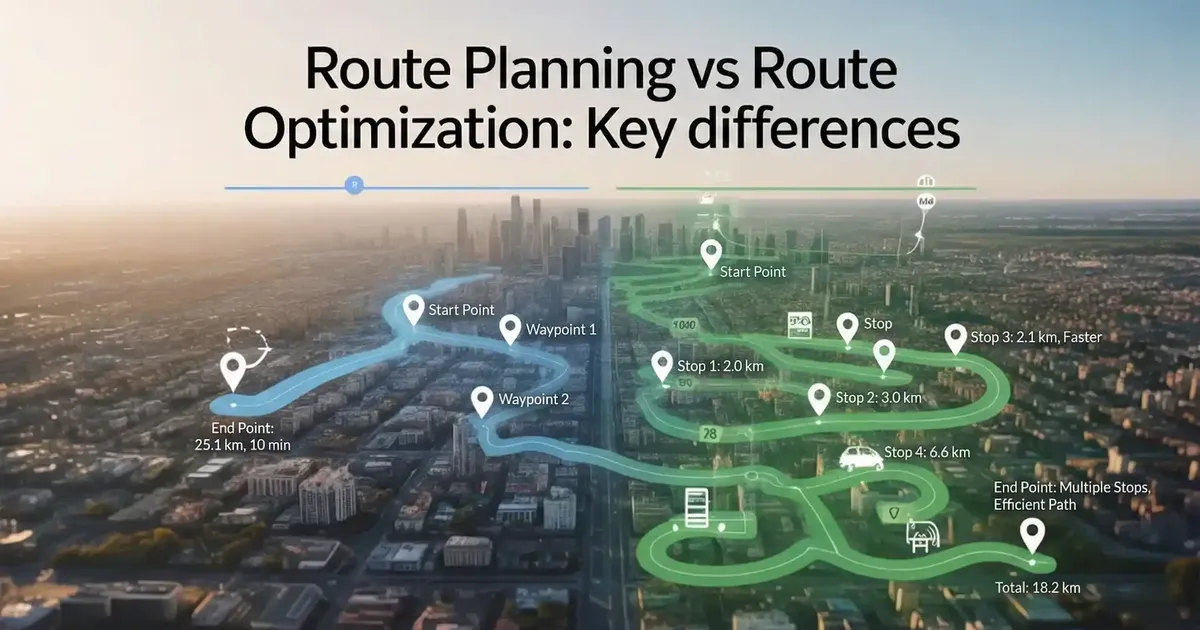 Route Planning vs Route Optimization: Key Differences