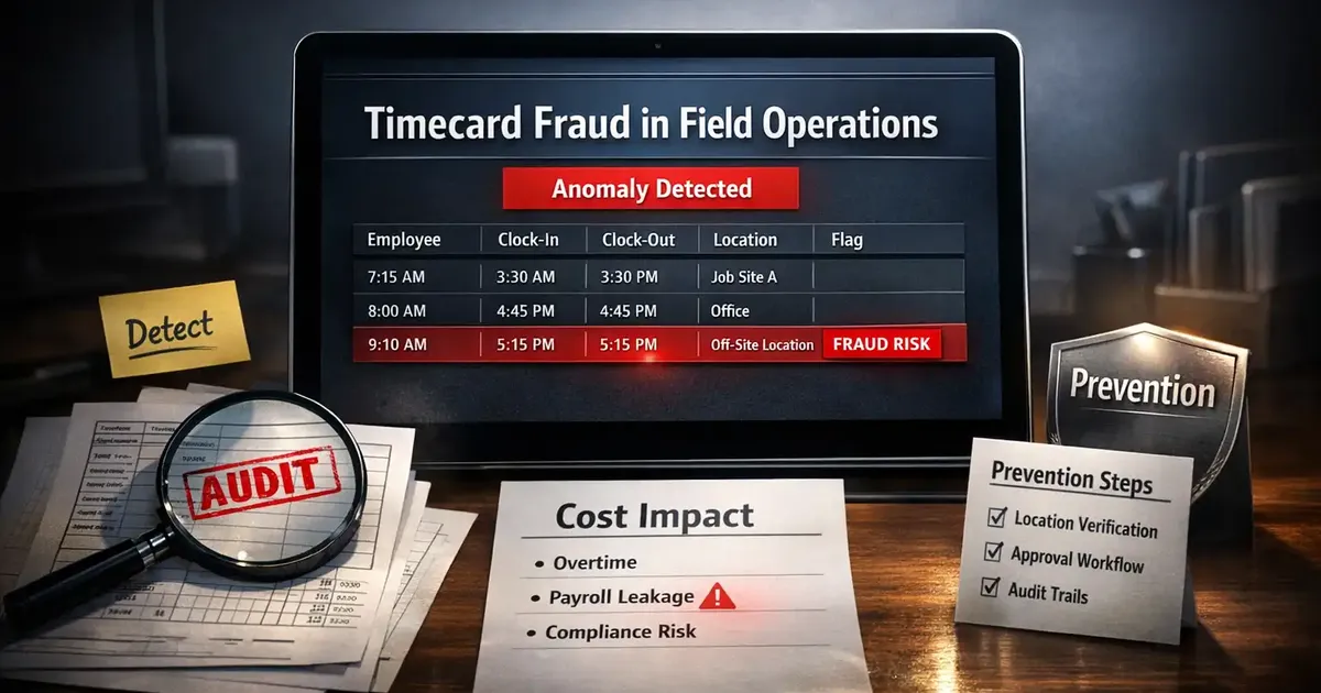 Timecard Fraud in Field Operations: Hidden Costs Explained